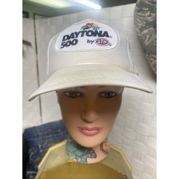 Sportcap | Accessories | Vtg 8s Daytona 500 Stp Trucker Hat Race Car ...